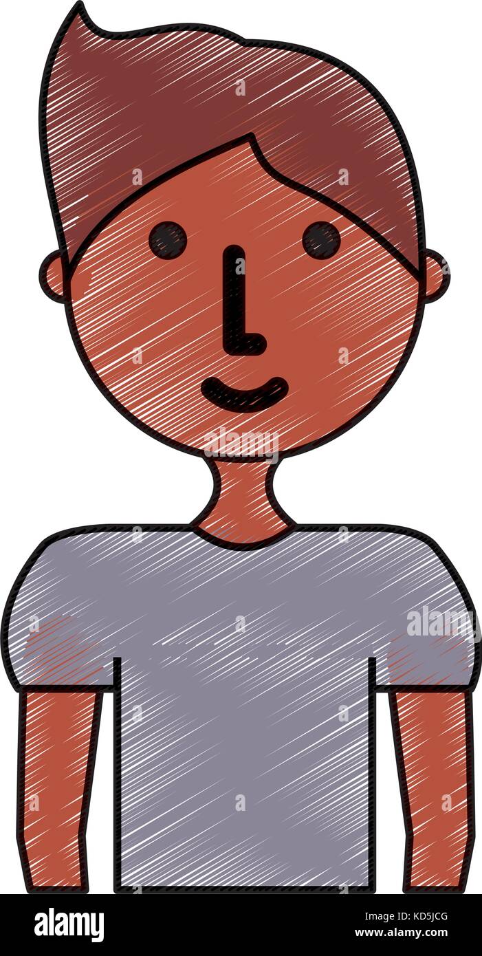 young man doodle vector illustration Stock Vector Image & Art - Alamy