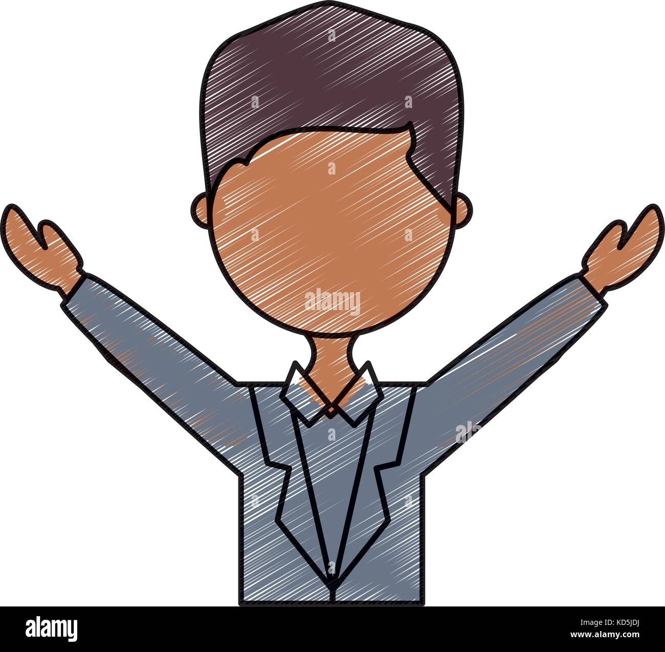 man doodle vector illustration Stock Vector Image & Art - Alamy