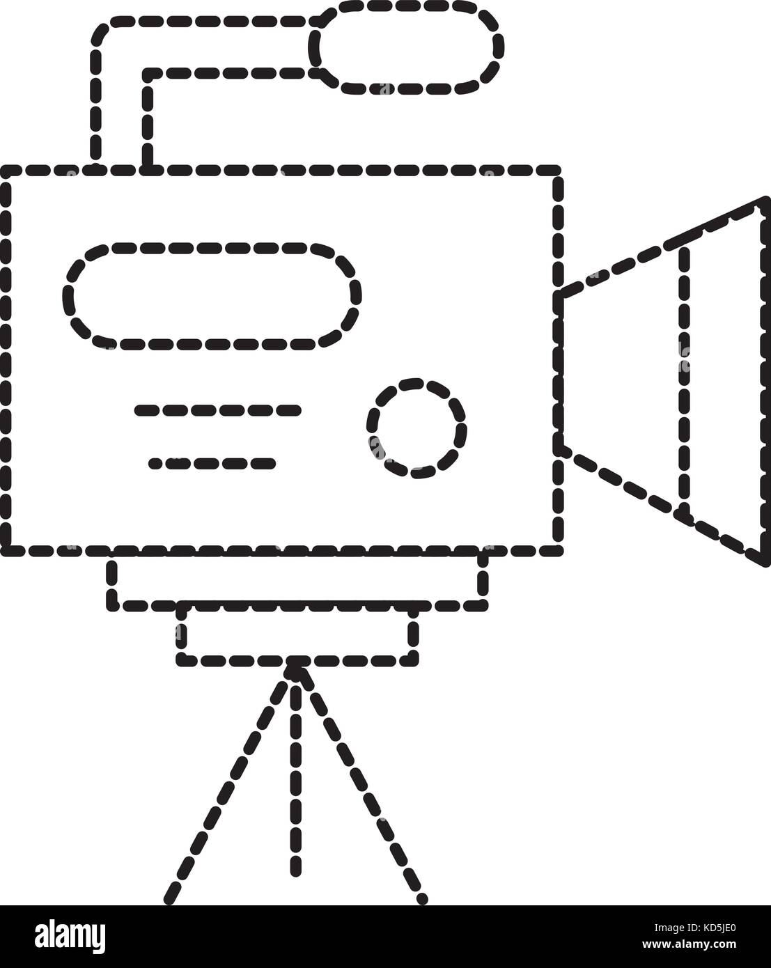 video camera microphone icon professional camcorder with tripod Stock ...