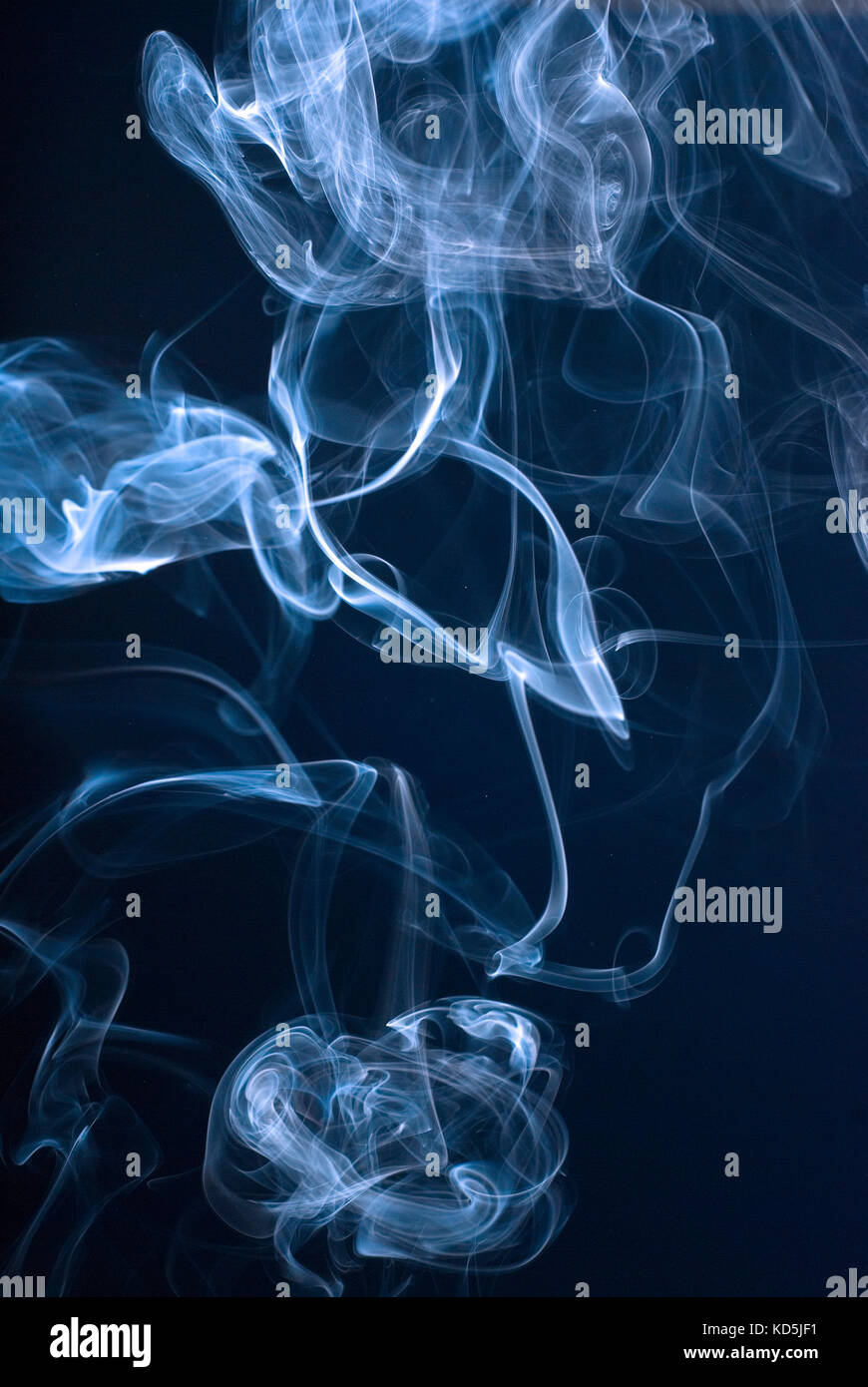 The Abstract smoke art on black background Stock Photo - Alamy