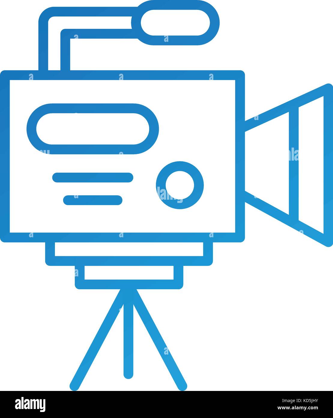 video camera icon professional camcorder with tripod Stock Vector Image ...