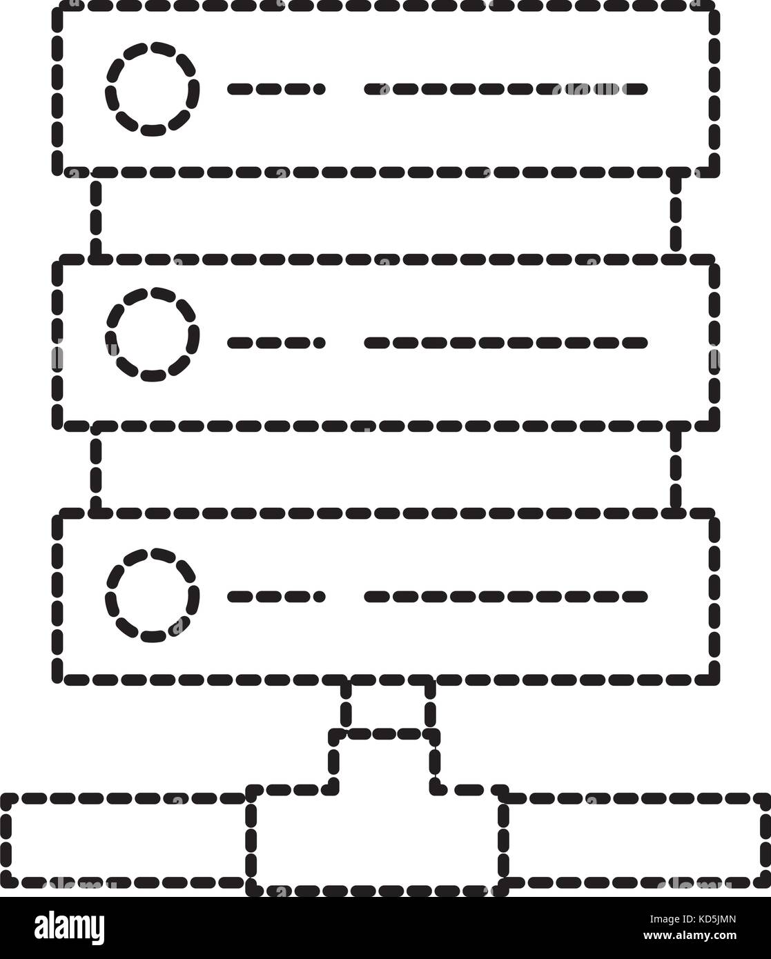 database center storage system connect tower Stock Vector Image & Art ...