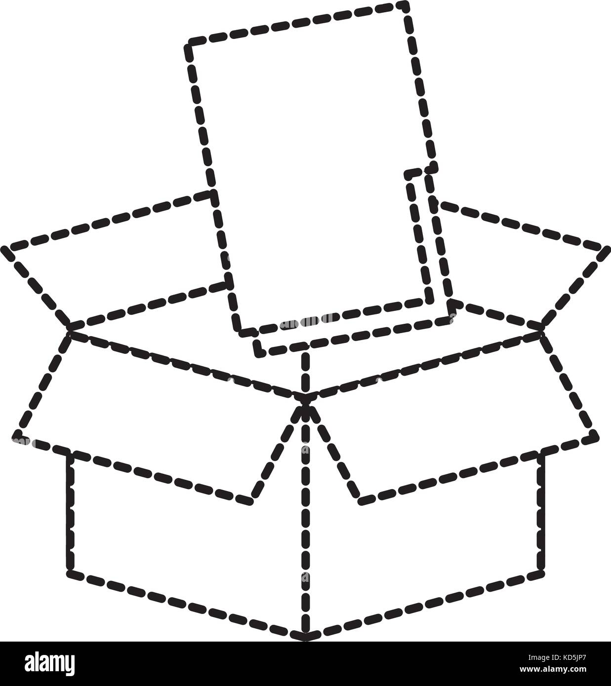 box with folder file storage secure information web Stock Vector Image ...