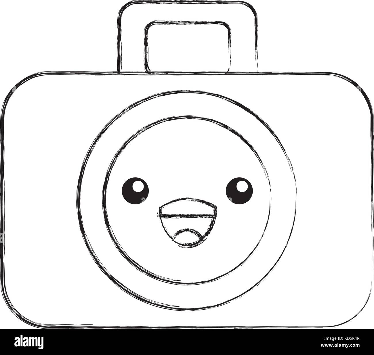 kawaii graphic design camera studio cartoon Stock Vector Image & Art ...