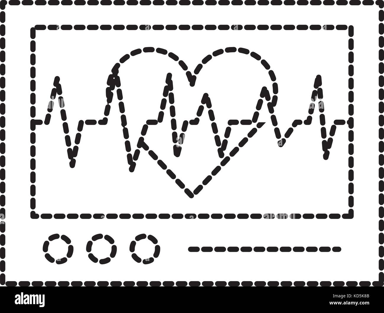 Ecg machine screen Stock Vector Images - Alamy