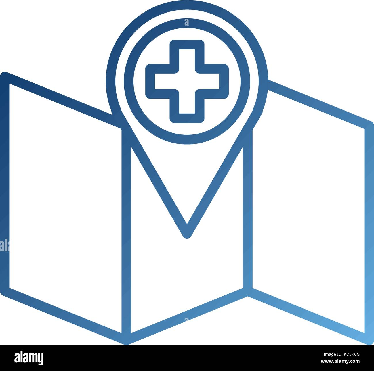 hospital pharmacy pointer on map location icon Stock Vector Image & Art ...