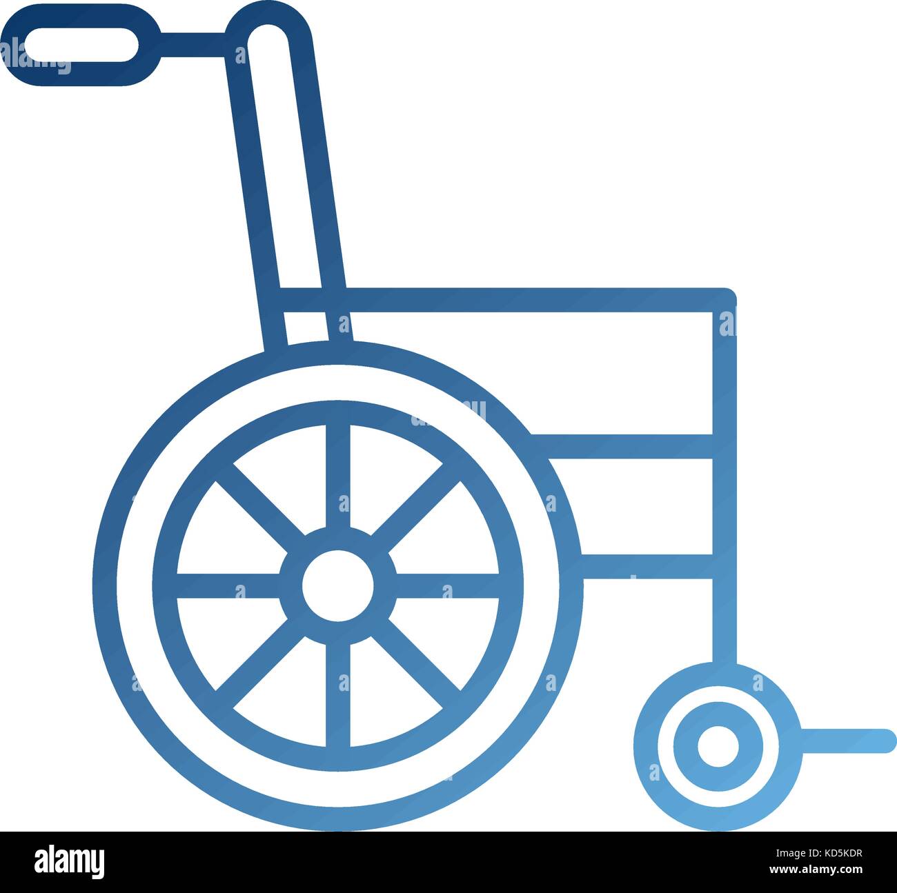 wheelchair medical equipment disable transport Stock Vector Image & Art ...