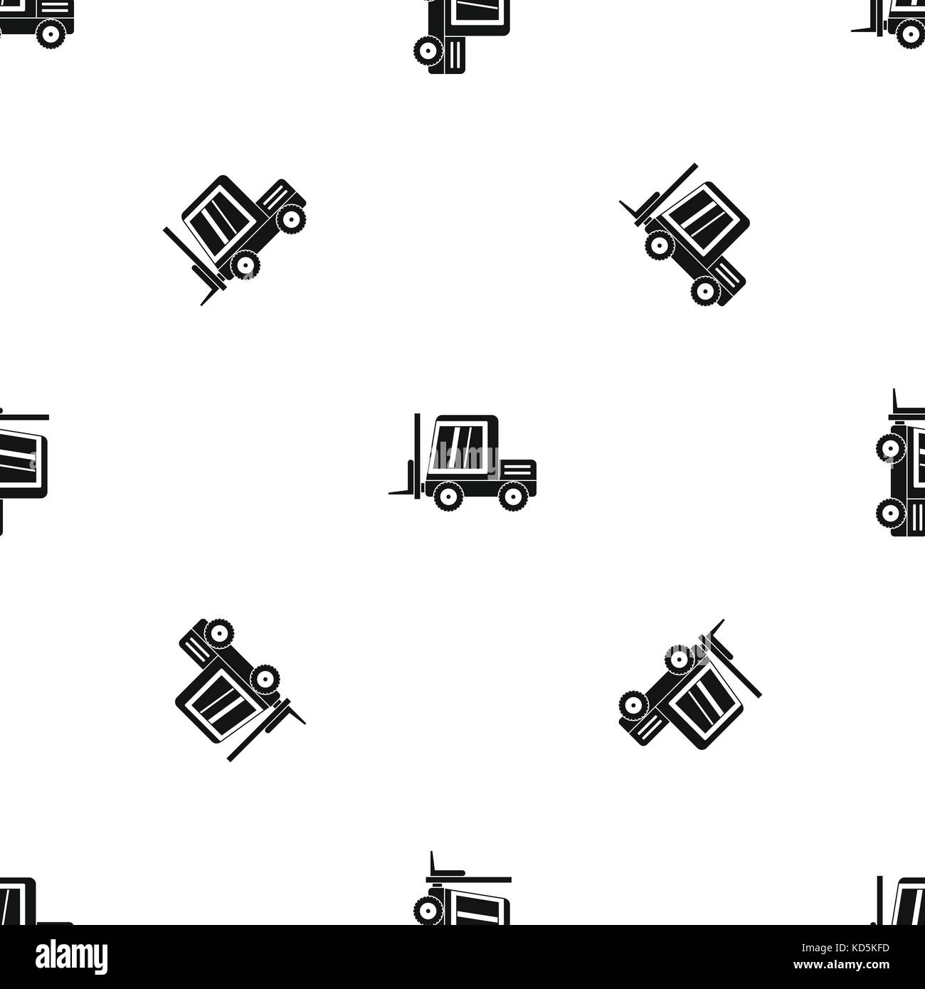 Stacker vehicle lifting container freight Black and White Stock Photos ...