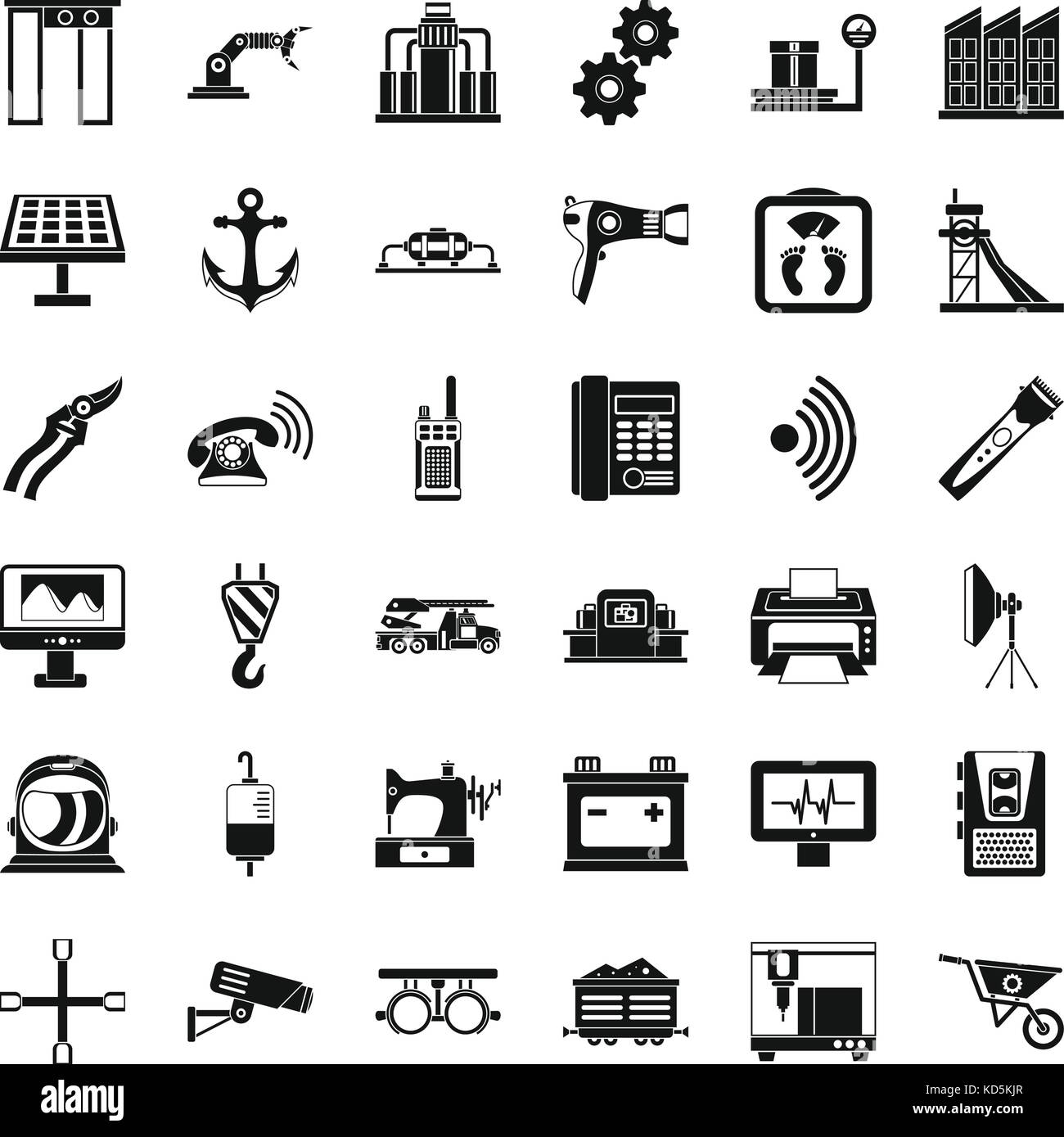 Tool icons set, simple style Stock Vector Image & Art - Alamy