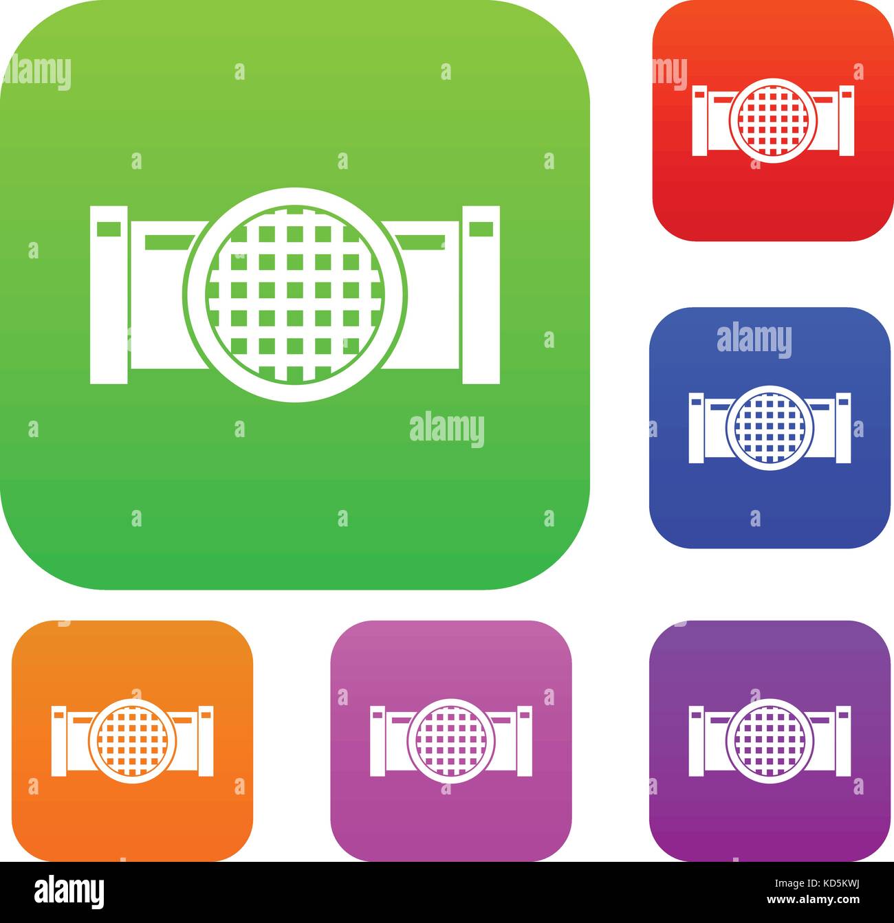 Drain pipe set color collection Stock Vector Image & Art - Alamy