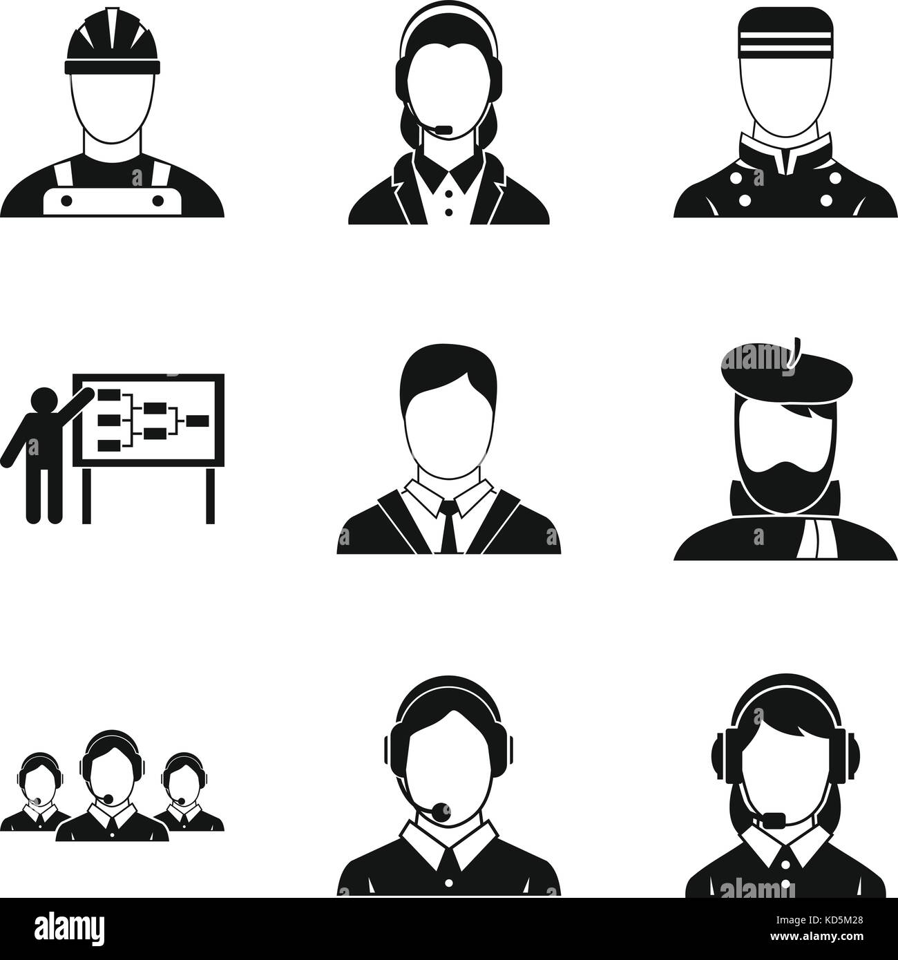 Jack icons set, simple style Stock Vector Image & Art - Alamy