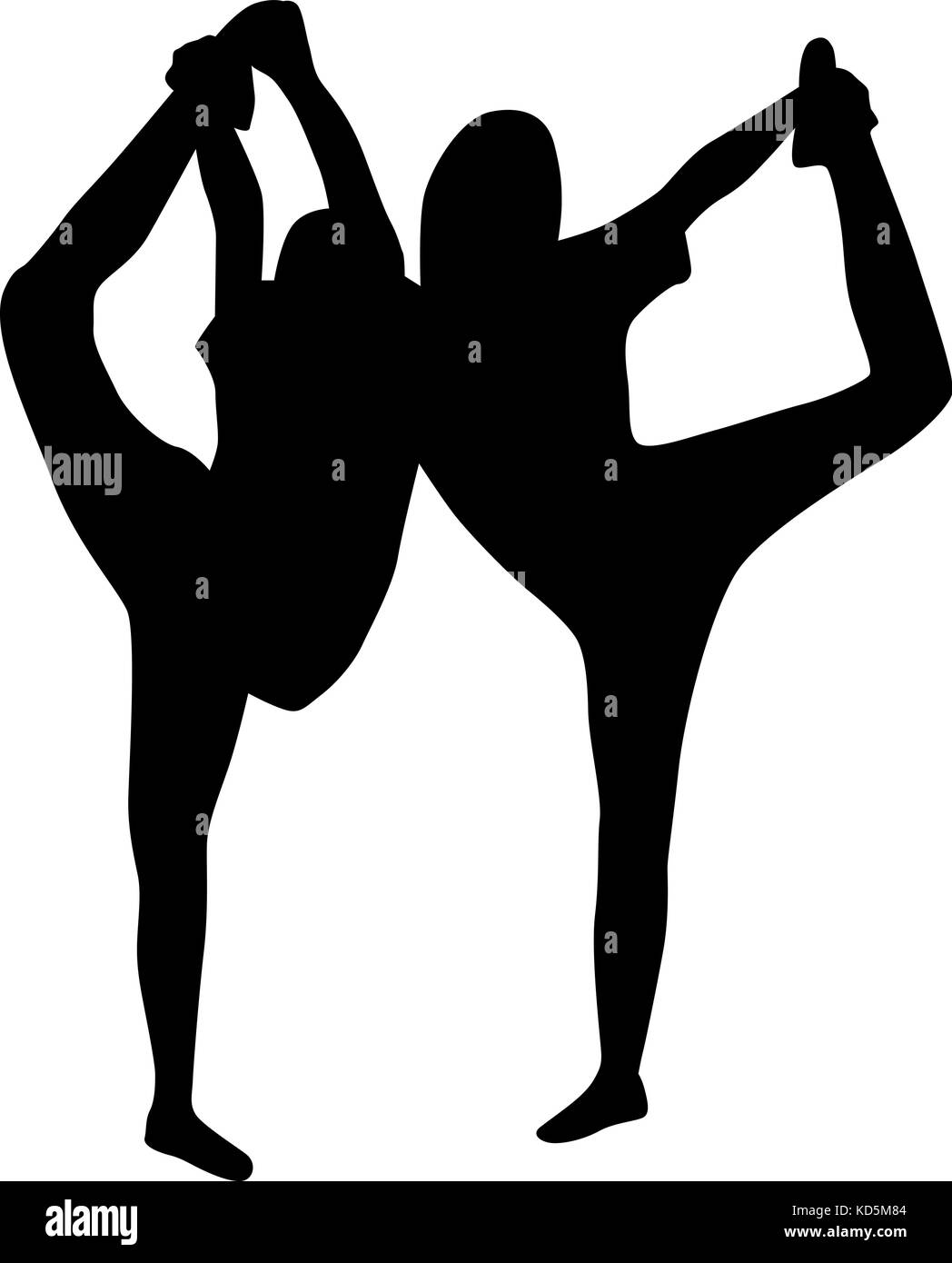 Dance girl silhouette vector Stock Vector Image & Art - Alamy
