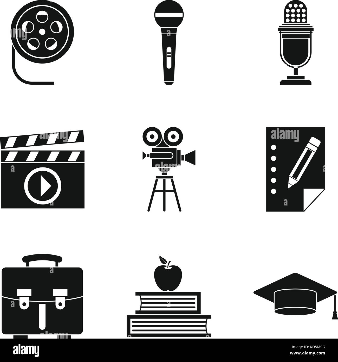 TU icons set, simple style Stock Vector Image & Art - Alamy