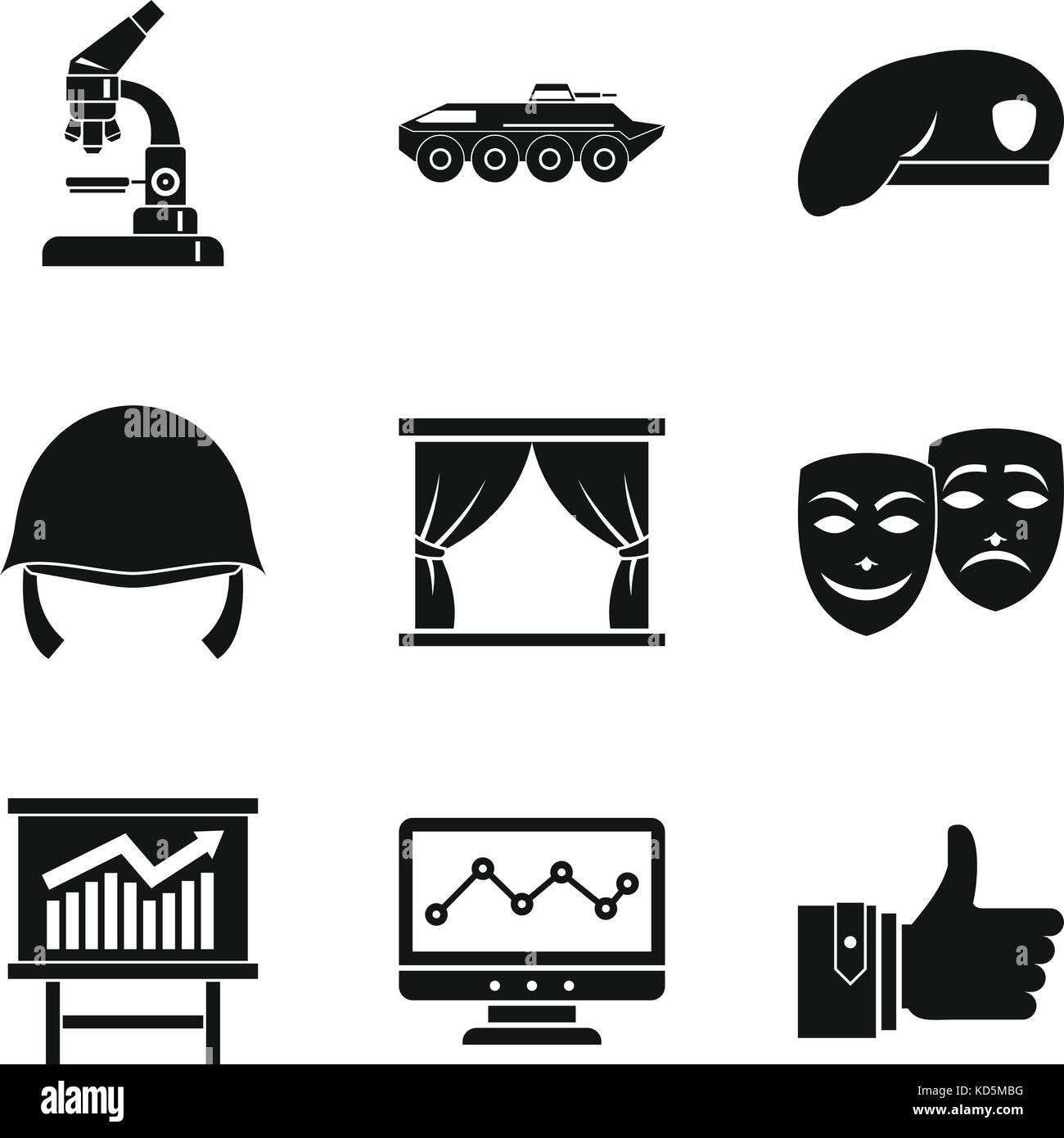 Labor union icons set, simple style Stock Vector Image & Art - Alamy