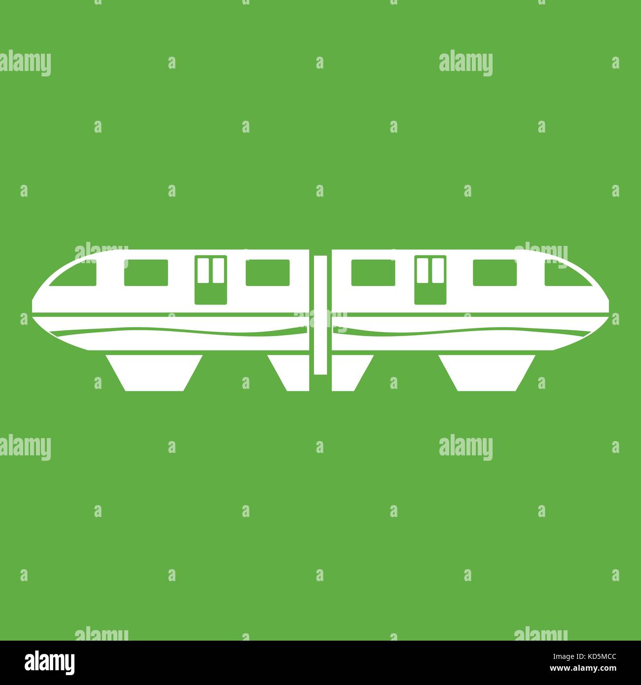 Monorail train icon green Stock Vector Image & Art - Alamy