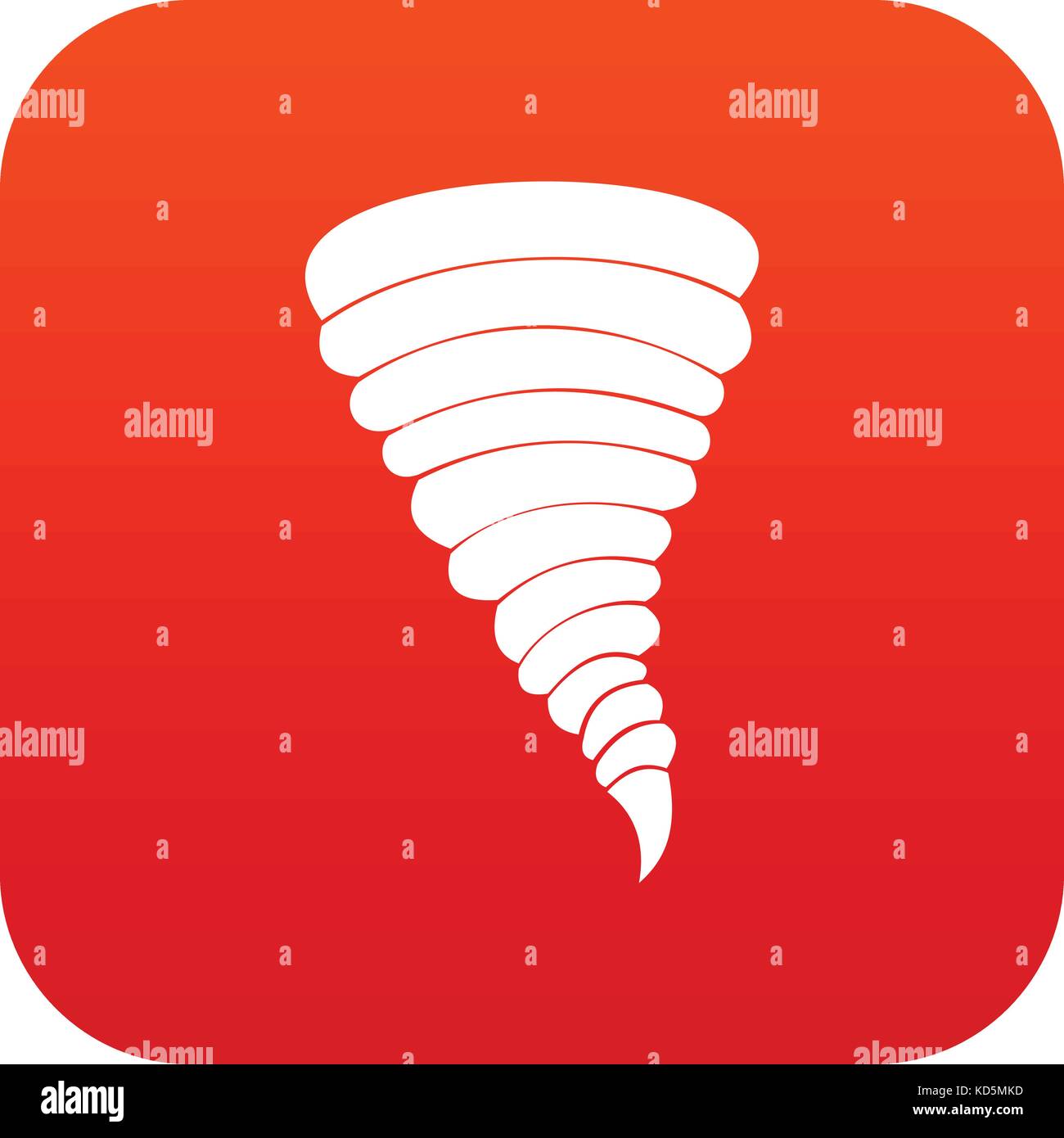 Tornado icon digital red Stock Vector Image & Art - Alamy