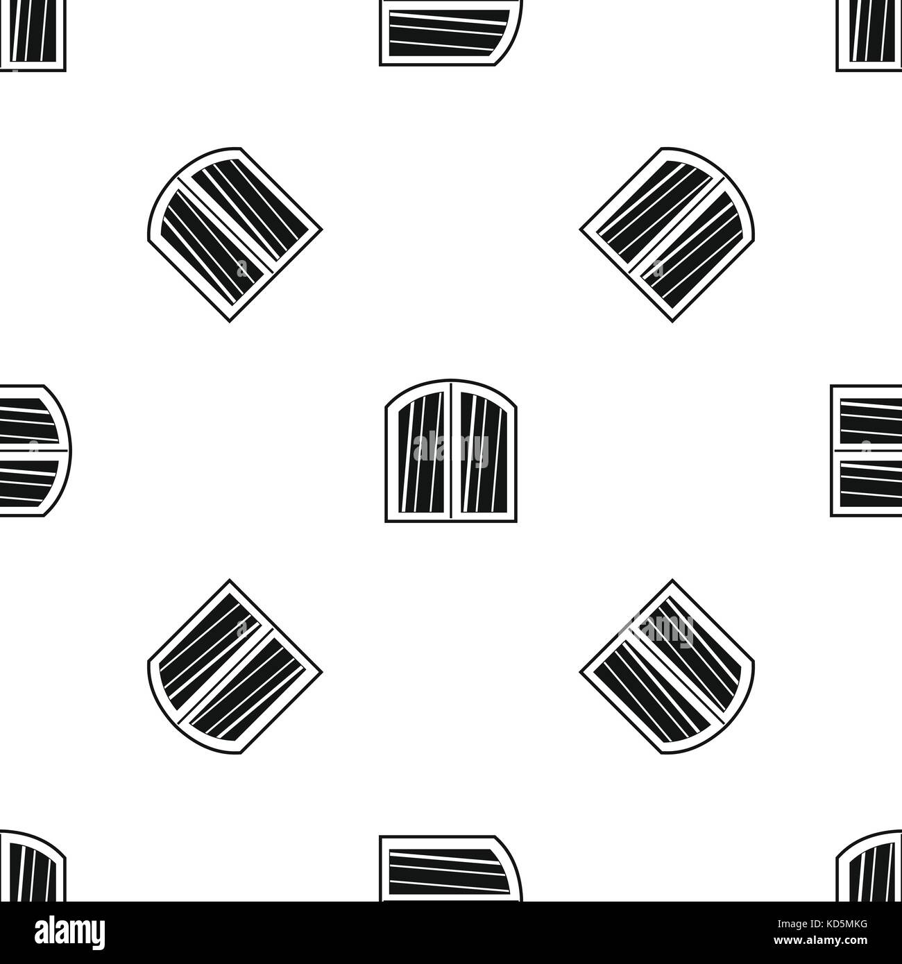 White window arched frame pattern seamless black Stock Vector Image ...