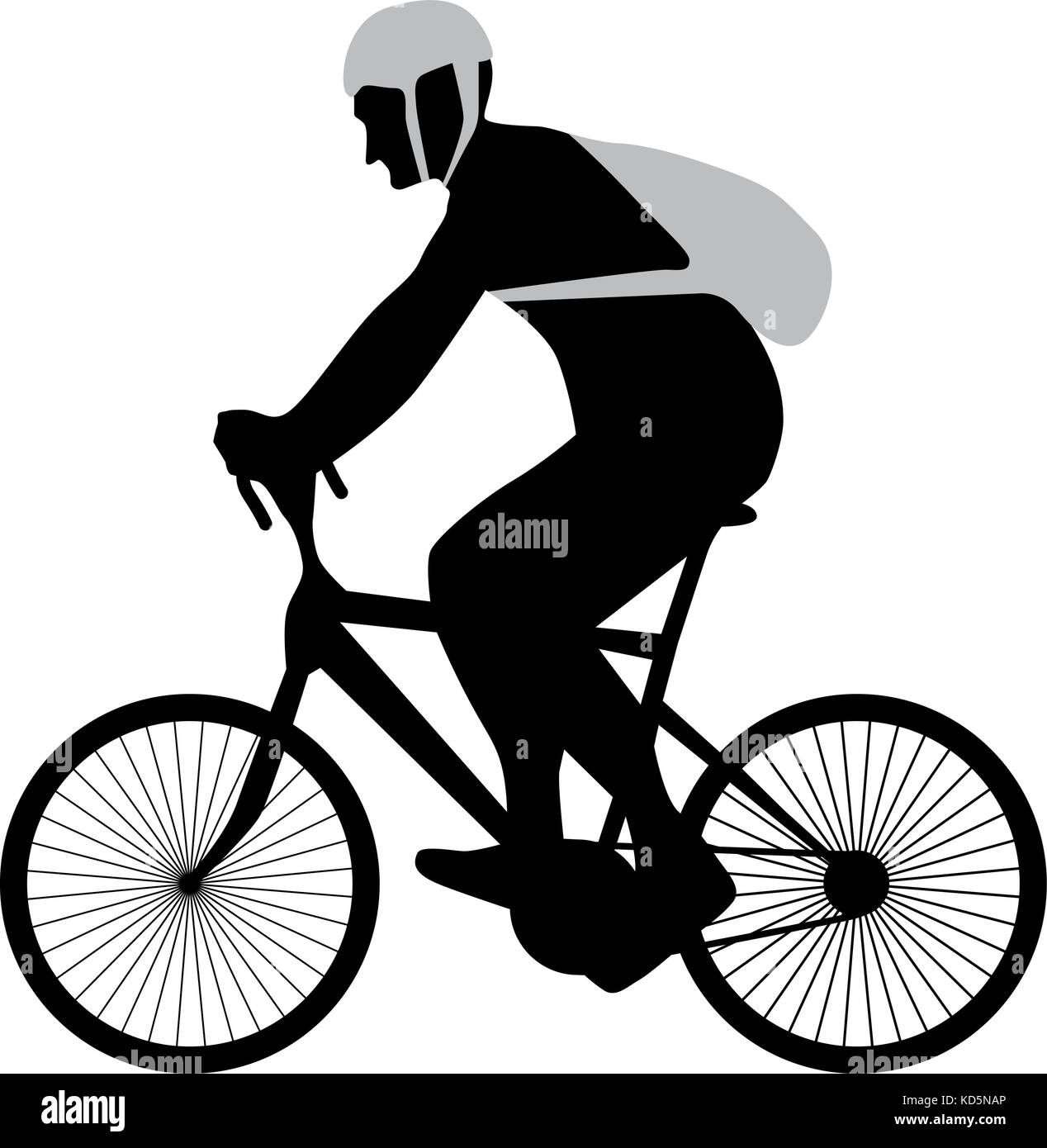 bicyclist silhouette vector Stock Vector Image & Art - Alamy