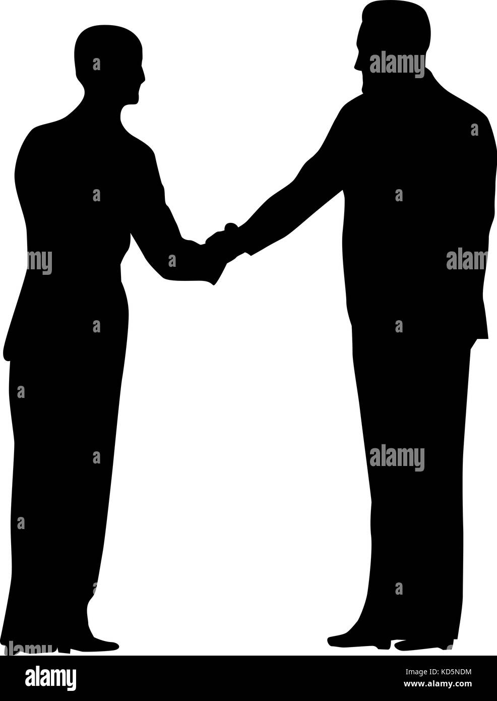 handshake silhouette vector Stock Vector Image & Art - Alamy