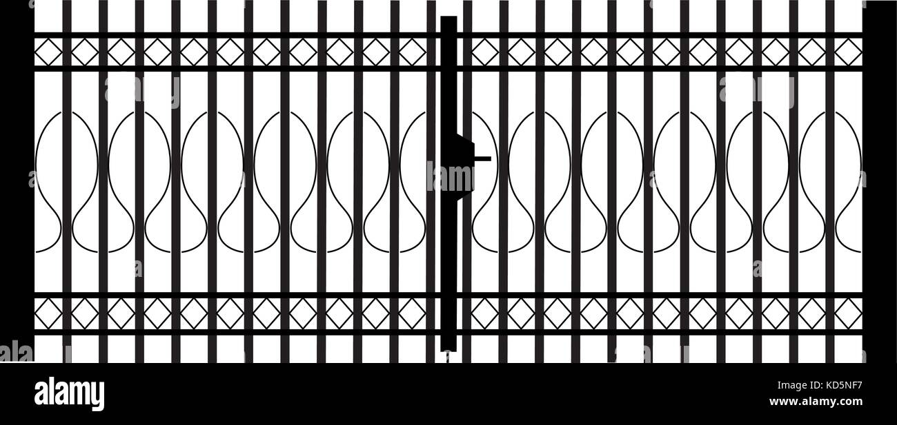 gate silhouette vector Stock Vector Image & Art - Alamy