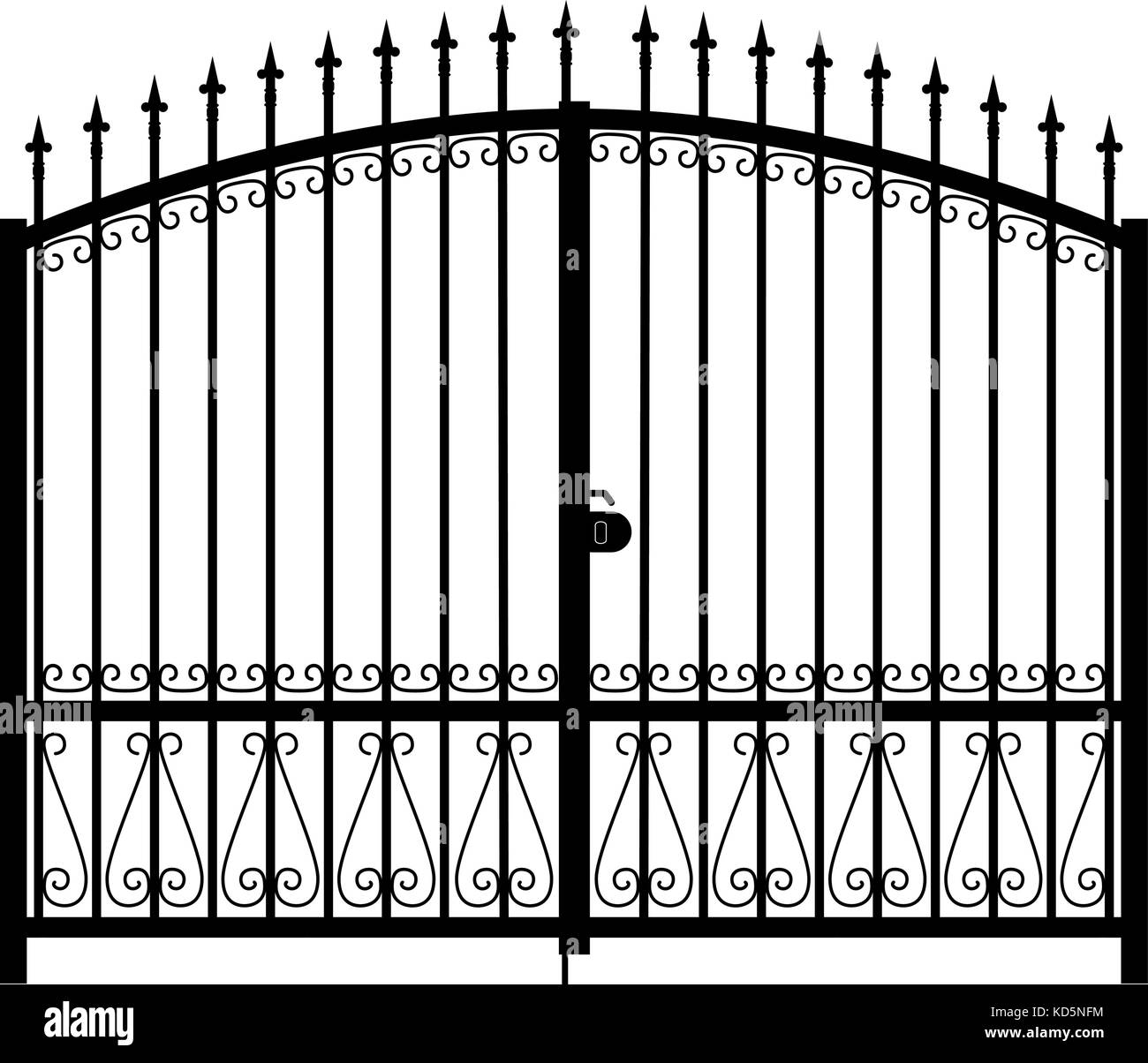gate silhouette vector Stock Vector Image & Art - Alamy