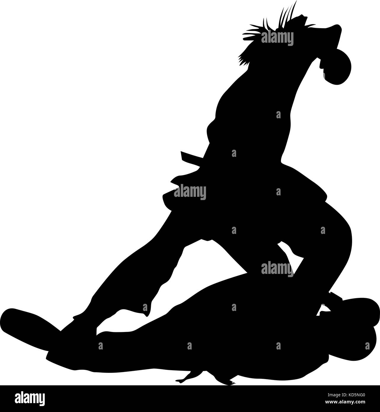 Karate fitness fighter martial Black and White Stock Photos & Images ...