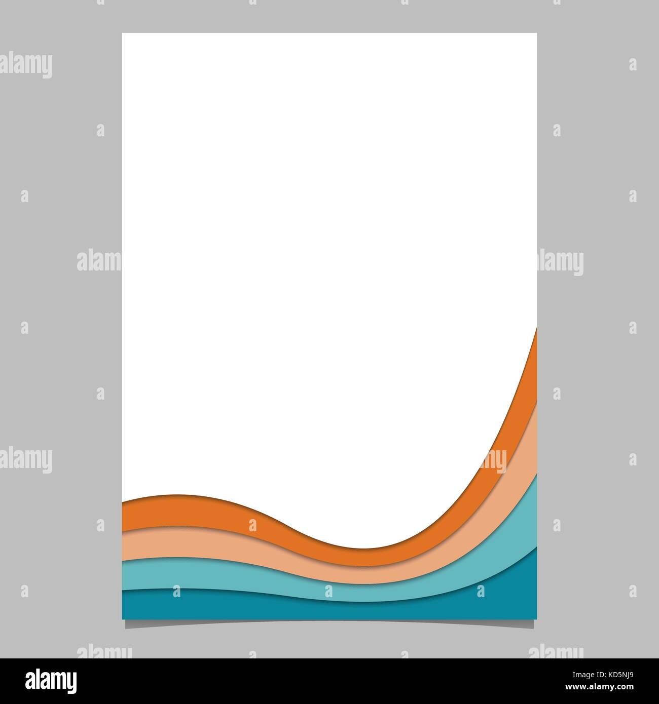 Poster template from colorful curved stripes - vector page, brochure ...