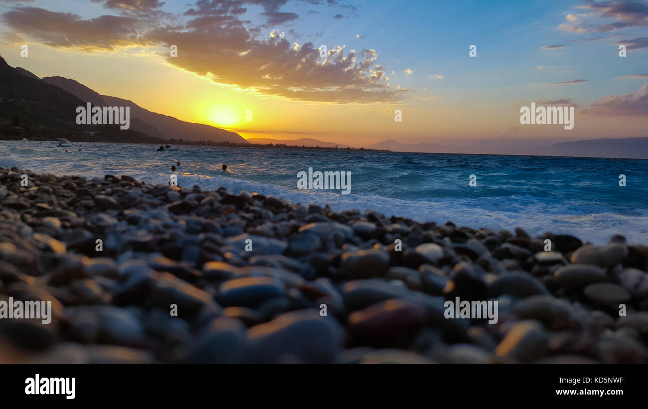 Summer evening at the beach hi-res stock photography and images - Alamy