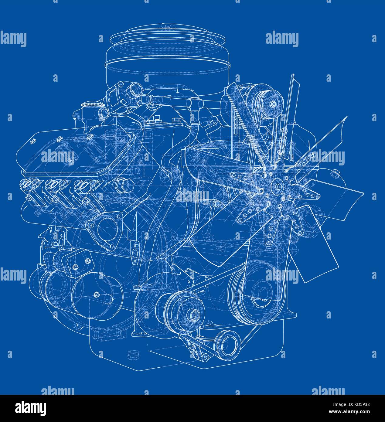 Engine sketch. Vector Stock Vector Image & Art - Alamy