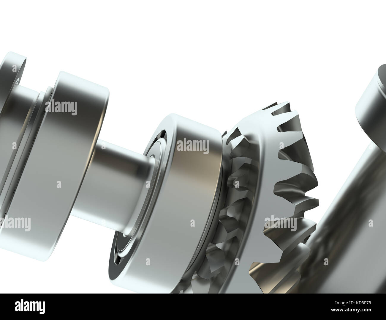 Cog gears mechanism concept. 3d illustration Stock Photo - Alamy