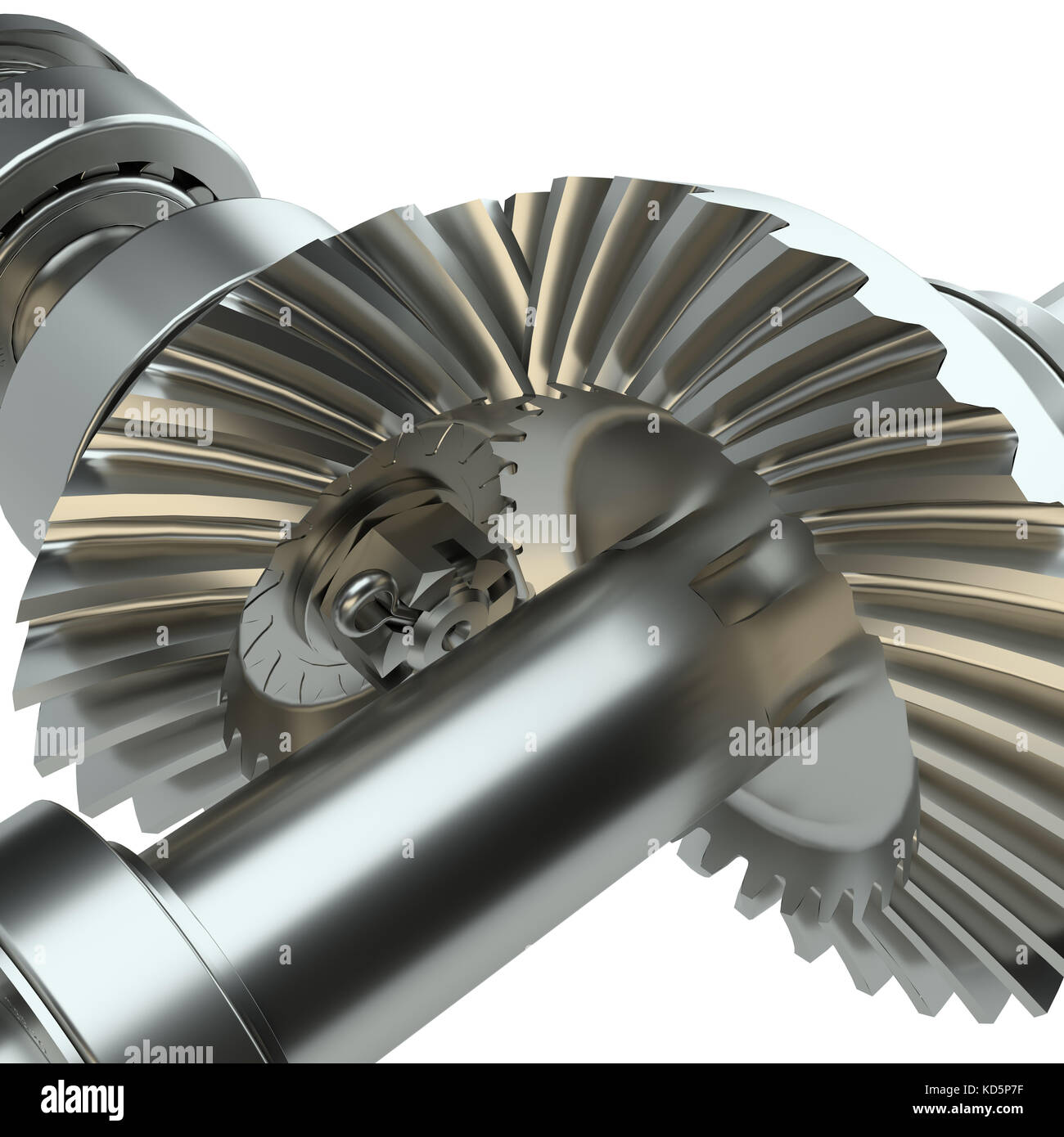 Cog gears mechanism concept. 3d illustration Stock Photo - Alamy