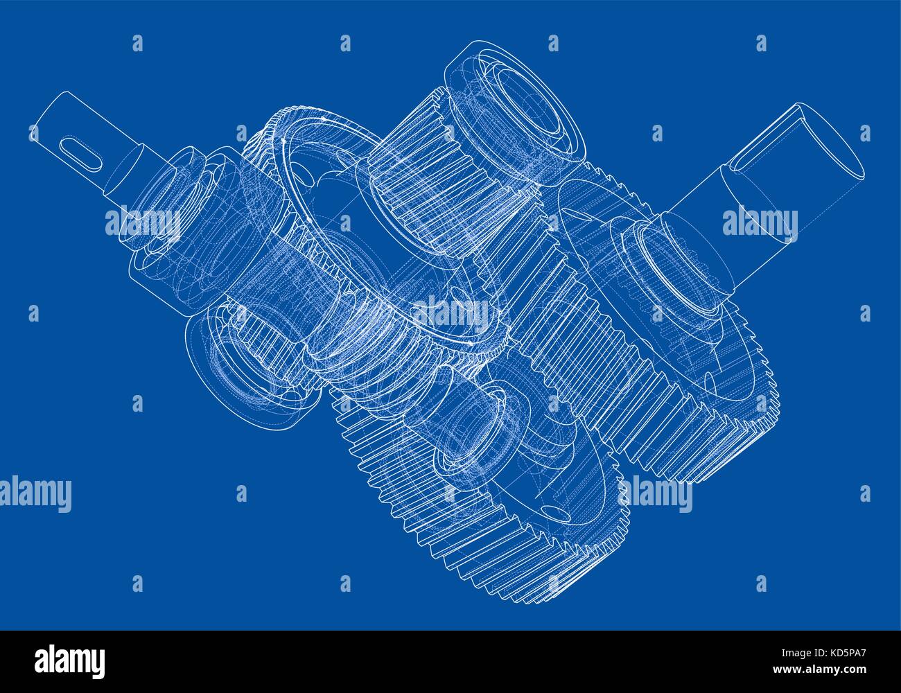 Gearbox sketch. Vector Stock Vector Image & Art - Alamy
