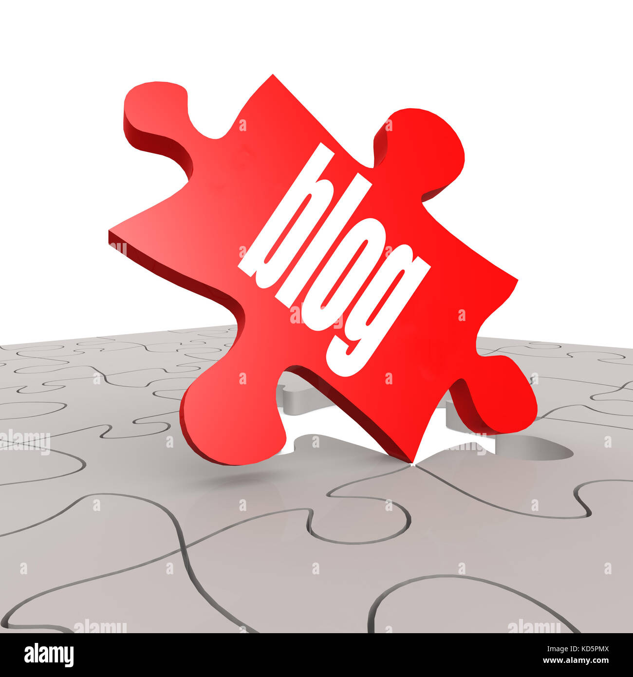 Blog word with puzzle background image with hi-res rendered artwork ...