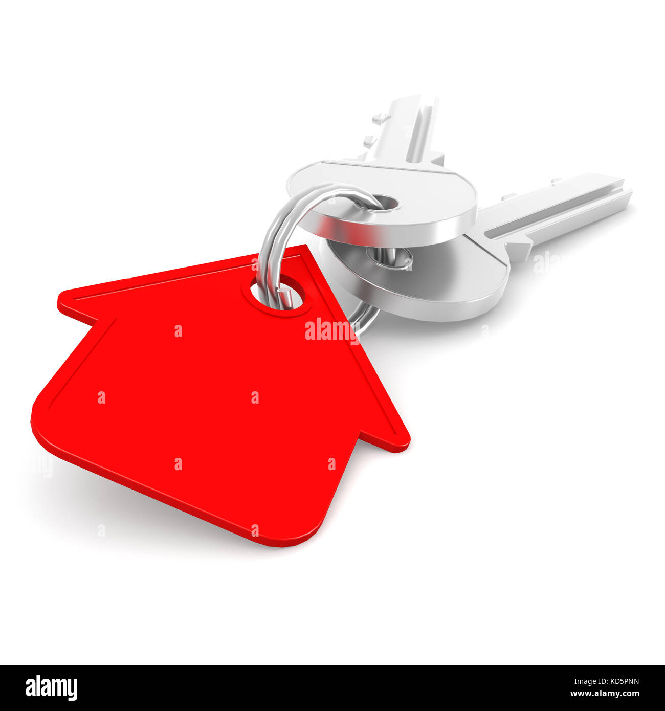 Red house key image with hi-res rendered artwork that could be used for ...