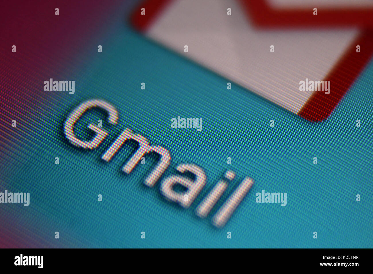 Google gmail icon on screen, close-up Stock Photo - Alamy