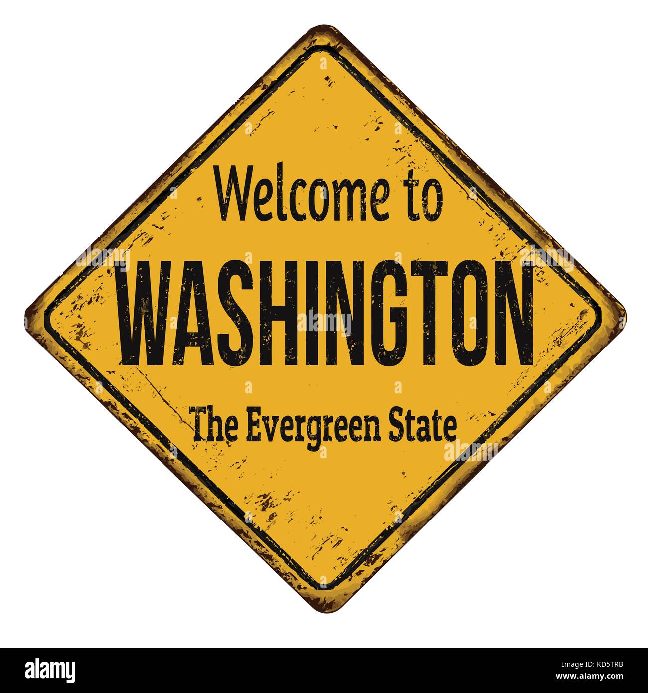 Welcome washington state sign hi-res stock photography and images - Alamy