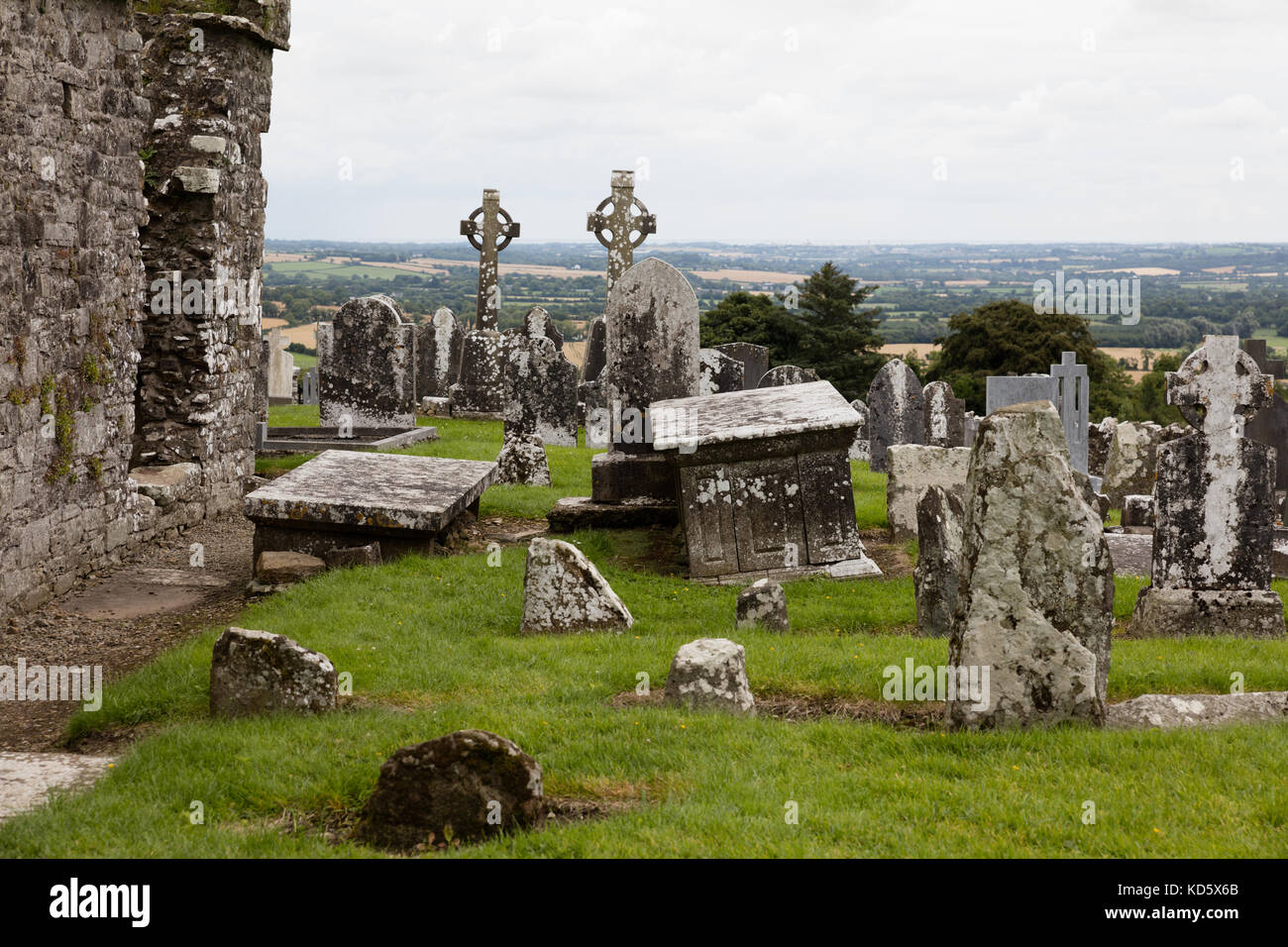View of a rural cemetery in Ireland Stock Photo - Alamy
