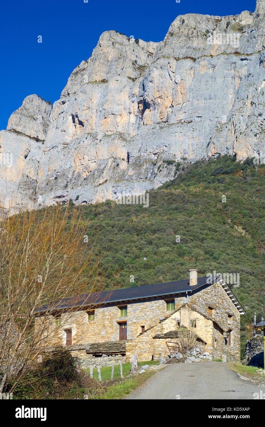 Typical traditional pyrenees architecture huesca hi-res stock ...