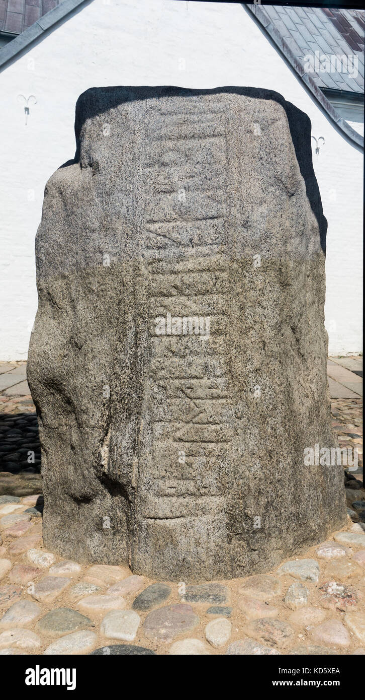 Jelling stones are massive carved runestones, 10th century, Jelling ...