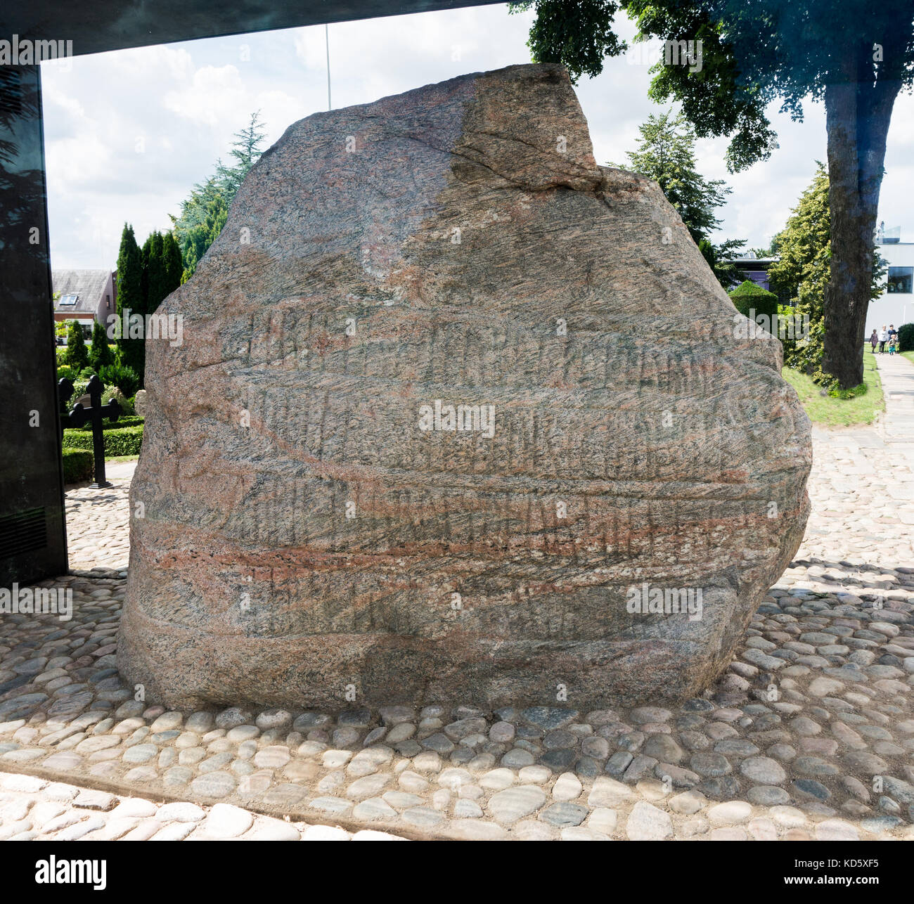 Jelling stones are massive carved runestones, 10th century, Jelling ...