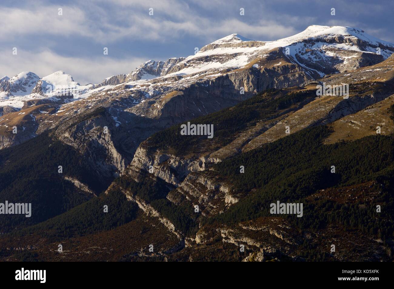 Snowy peaks in the Pyrenees mountains, Spain Stock Photo - Alamy