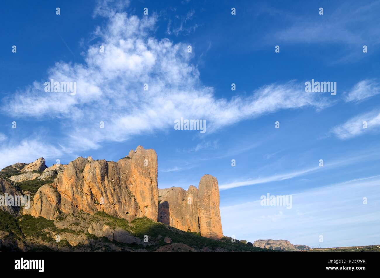 View of Riglos mountains, Huesca, Aragon, Spain Stock Photo - Alamy