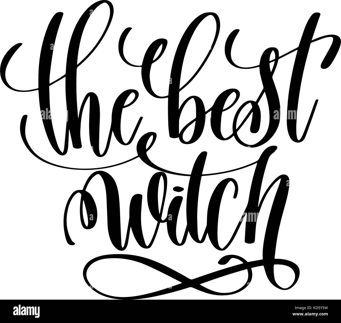 the best witch hand lettering inscription quote to witch party Stock ...