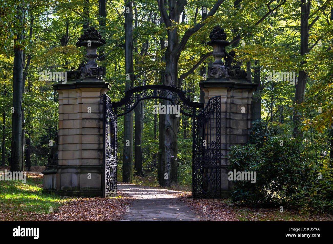 Historic entrance gate Stock Photo - Alamy