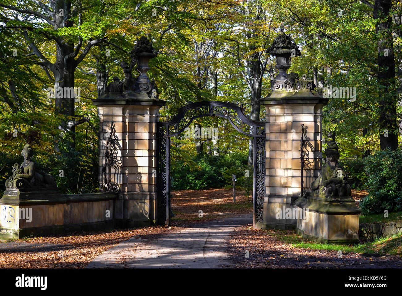 Historic entrance gate Stock Photo - Alamy