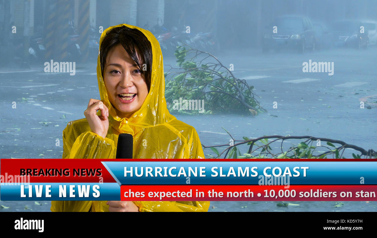 Weather reporter hi-res stock photography and images - Alamy