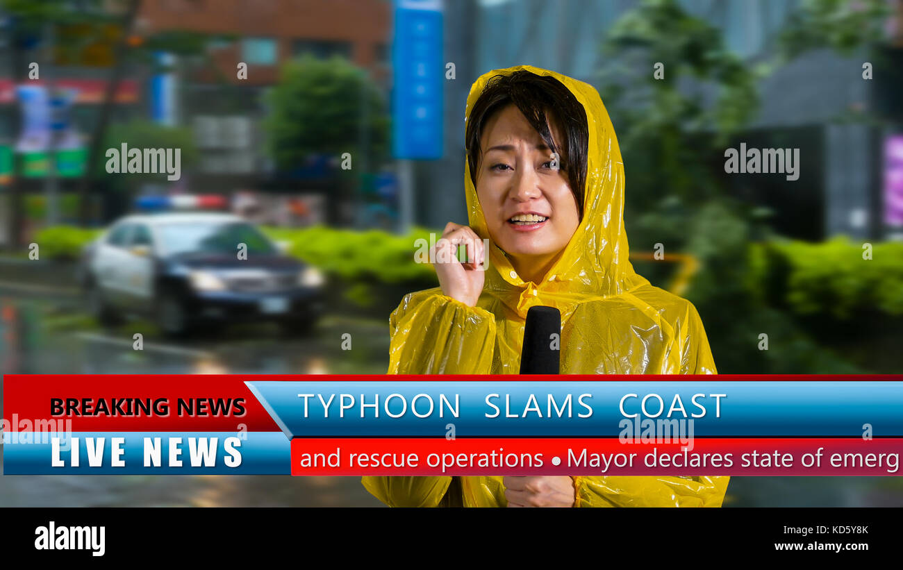 Tv weather screen storm hi-res stock photography and images - Alamy