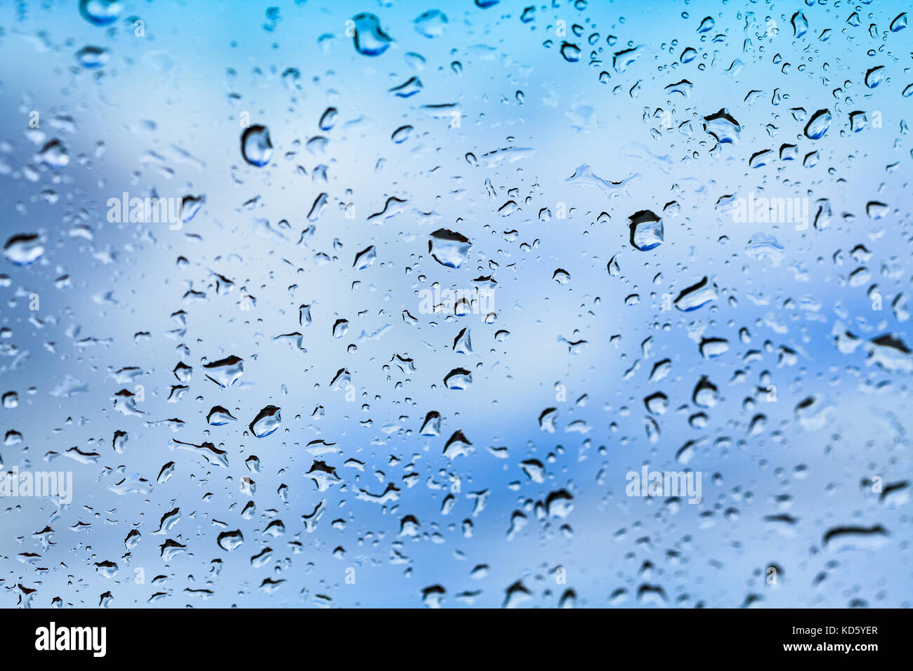 Closeup shot of water drops on the glass Stock Photo - Alamy