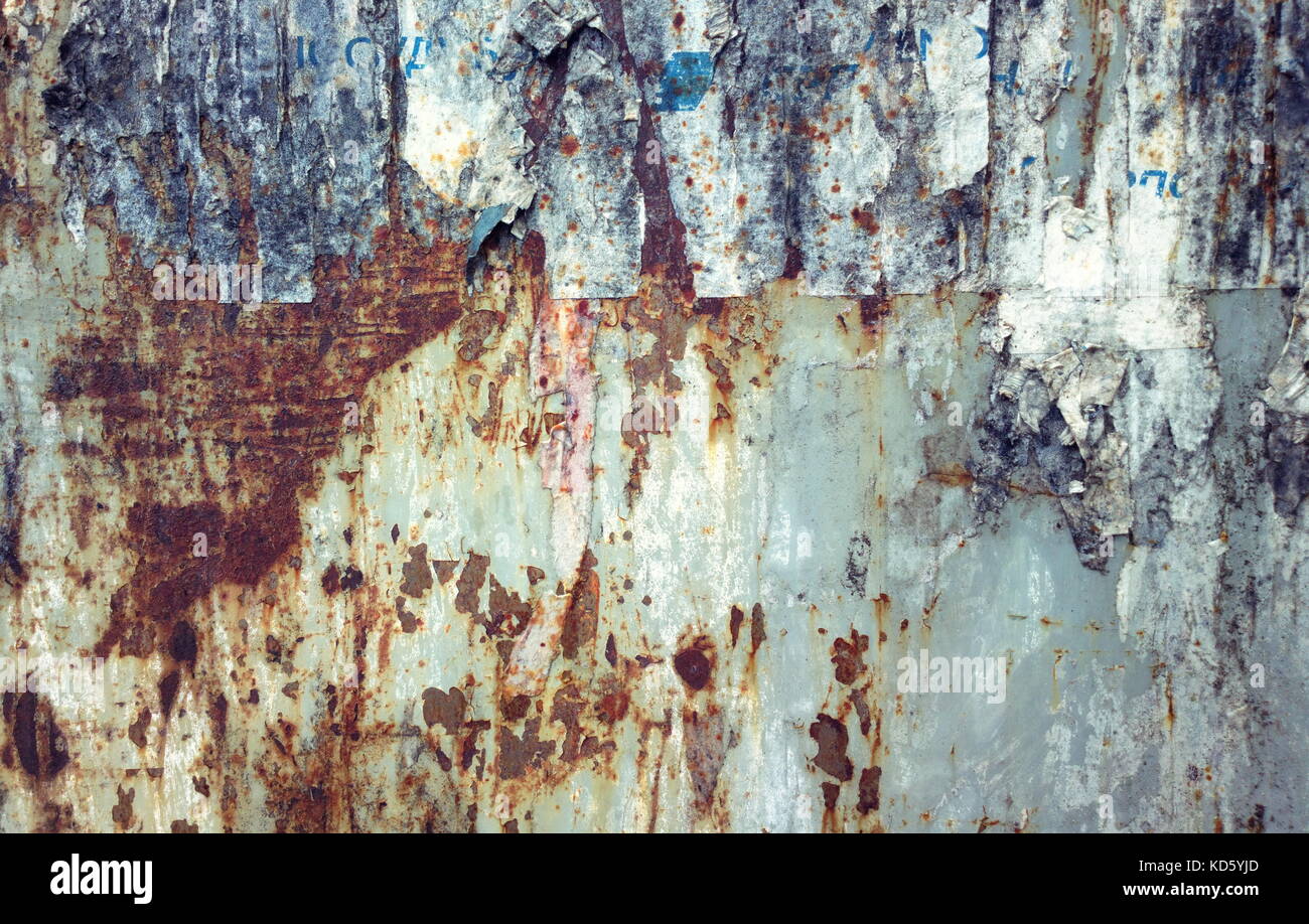 Rusty metal wall Stock Photo - Alamy