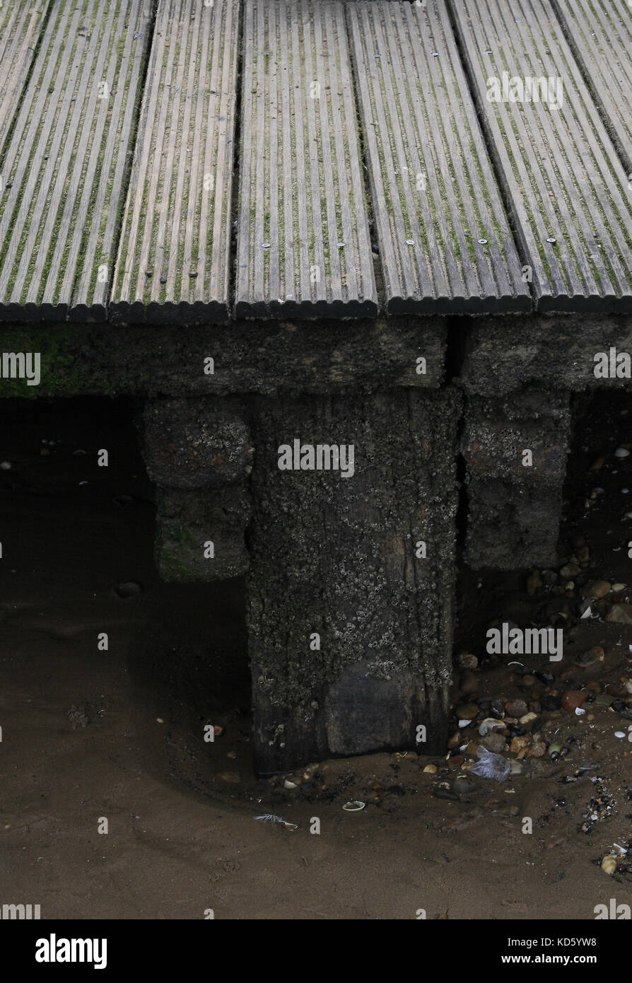 wooden plank path on beach, Cleethorpes, Lincolnshire, England Stock ...